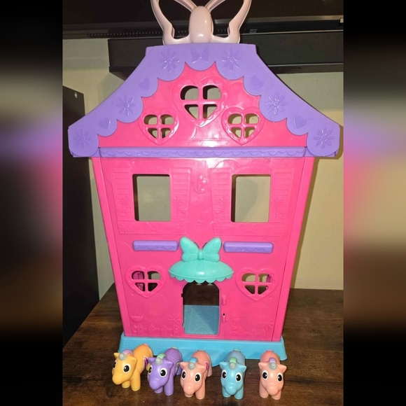 Disney | Toys | Minnie Mouse House Car Playset With 5 Puzzle Pony Toys ...